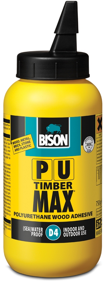 Водостойкий полиуретановый клей для дерева Д4 250г/ BISON PU MAX WOOD ...